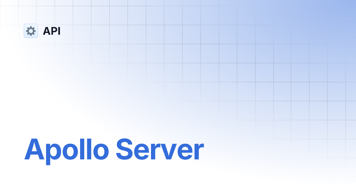 Apollo Server | API