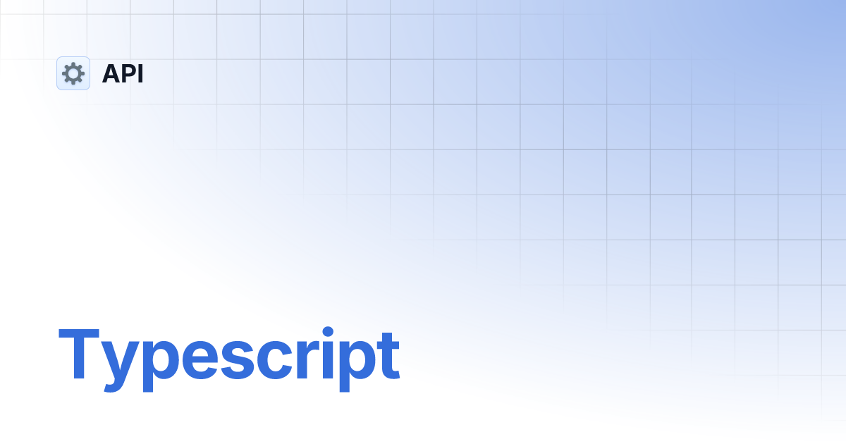Typescript | API