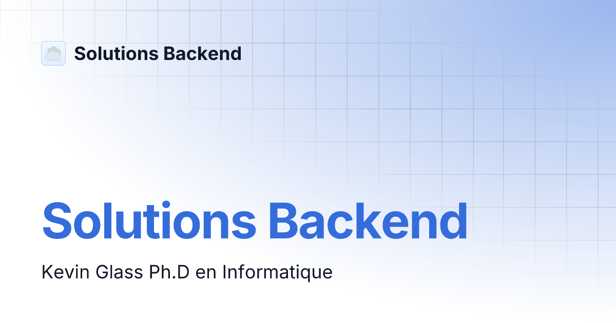 Solutions Backend | Solutions Backend